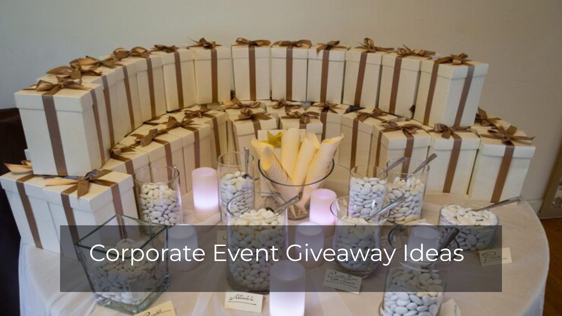 50+ Corporate Event Giveaway Ideas for Employees & Clients